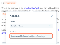 Create click-to-call or mailto links