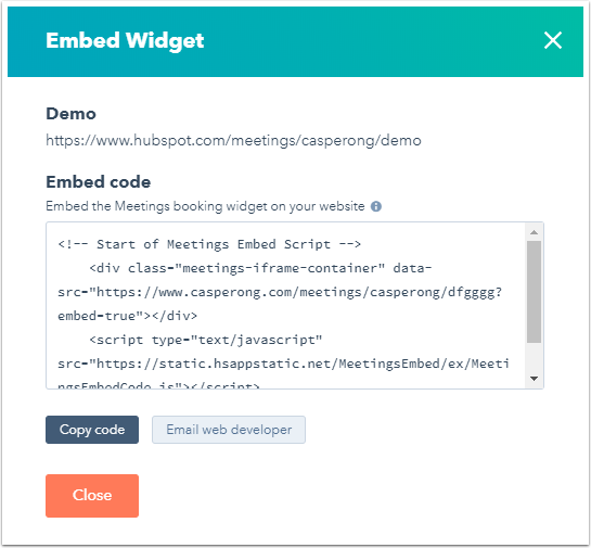 Embed The Scheduling Widget On A Page
