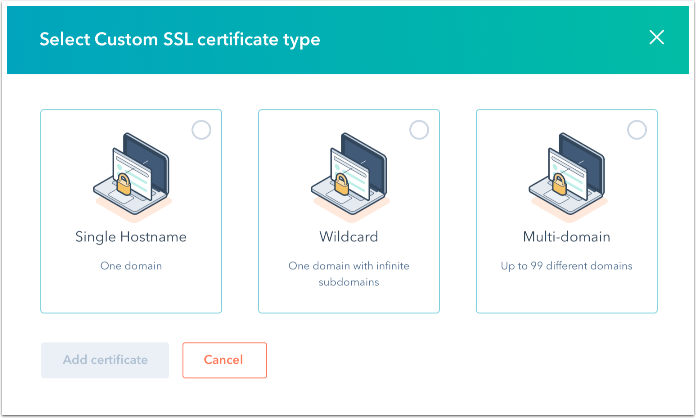 Add a custom SSL certificate to your account Add a custom SSL certificate to your account